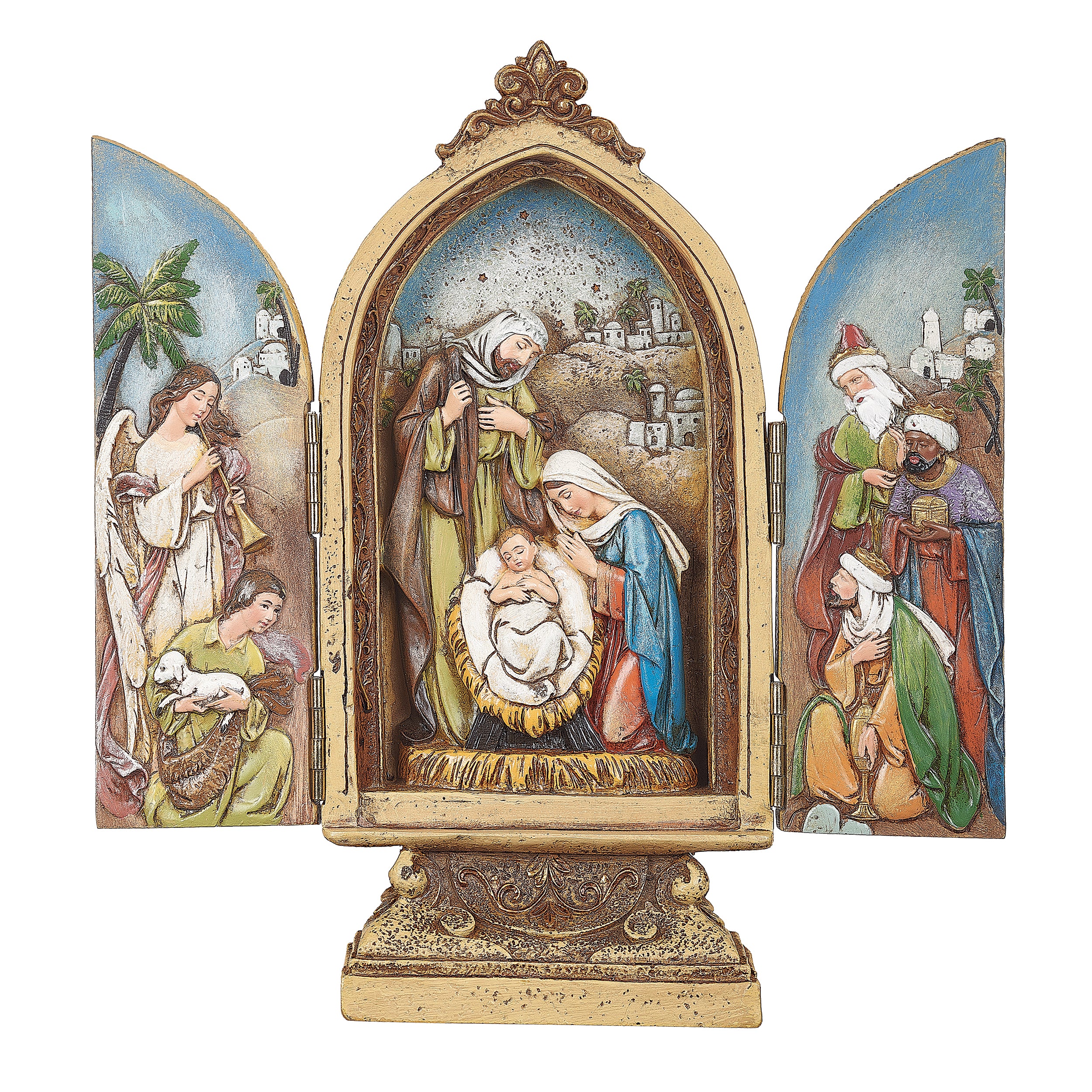 Joseph’s Studio Holy Family & Kings Triptych Display