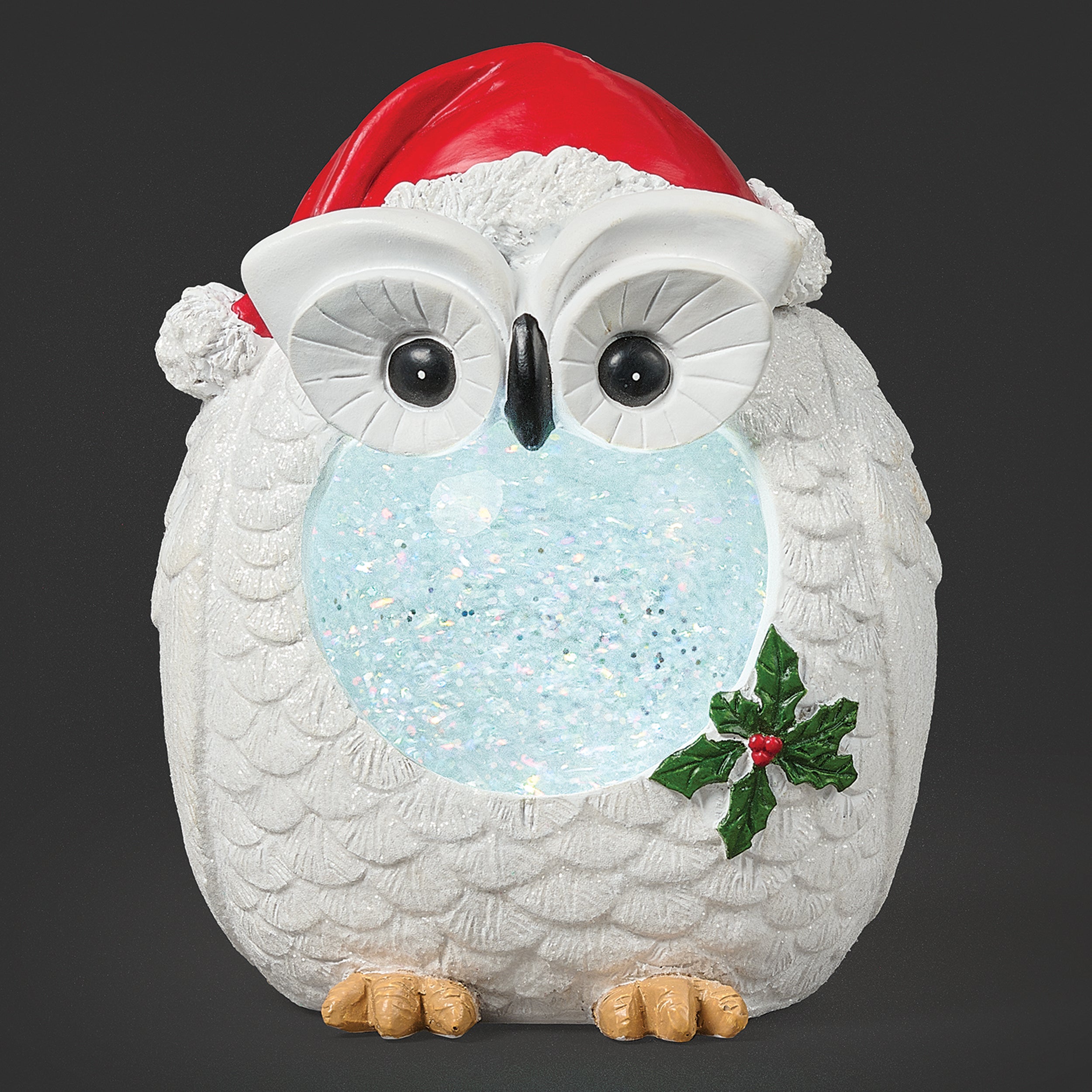 Confetti Lites Lighted Swirl White Owl