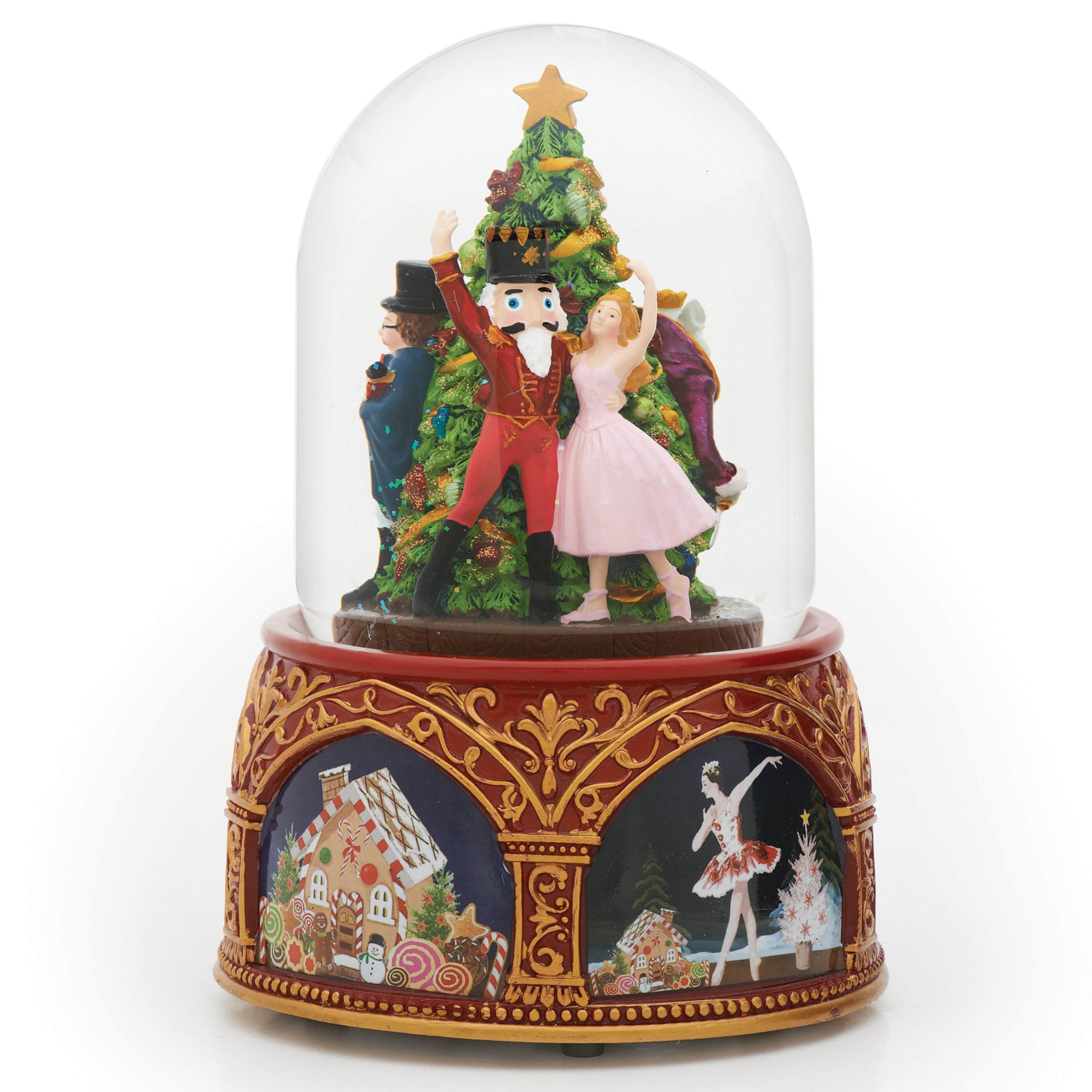 Glitterdome Musical Nutcracker with Multi-Scene Display - "Nutcracker