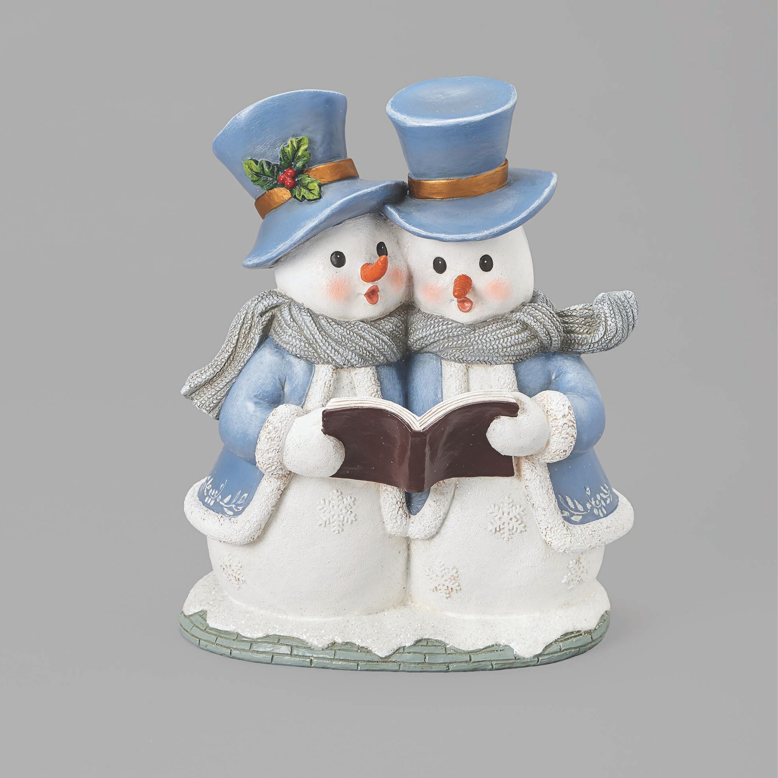 Snowmen Caroling Figure 9-Inch Christmas Winter Decor